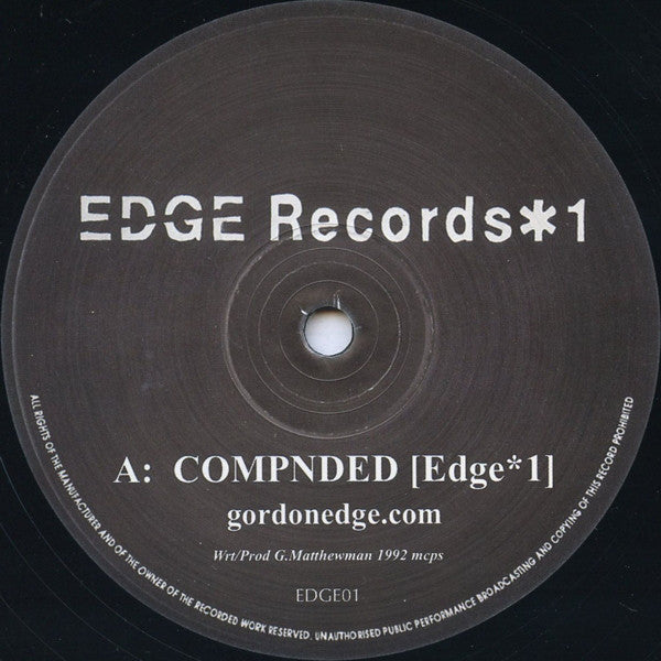 DJ Edge - *1 (12") – Further Records