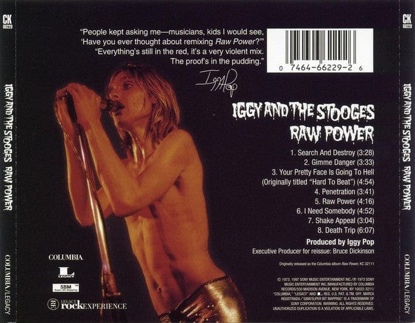 Iggy And The Stooges - Raw Power (CD) – Further Records