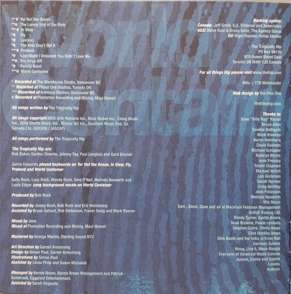 The Tragically Hip - World Container (CD) – Further Records